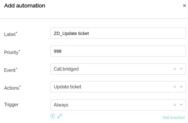 Creating, updating and pushing an inbound call ticket to an agent in ...